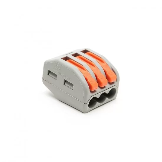 Art Deco Emporium | Wago 222-413 Compact splicing connector; 3 ...